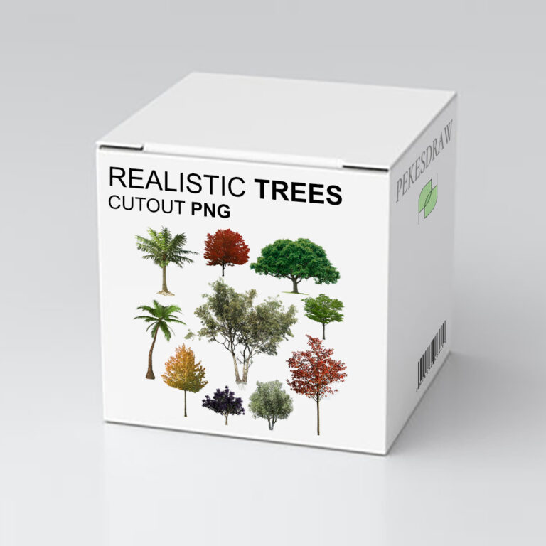 Free 10 Realistic Trees in PNG - Pekesdraw